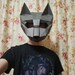 Cat Masks, Low Poly Papercraft DIY Mask, Template Paper Mask Home ...
