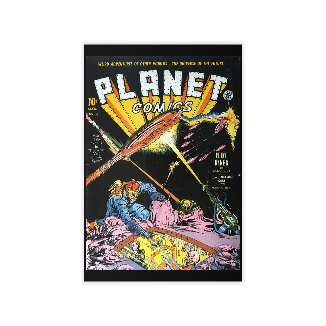 Planet Comics 3 Wall Decals - Etsy