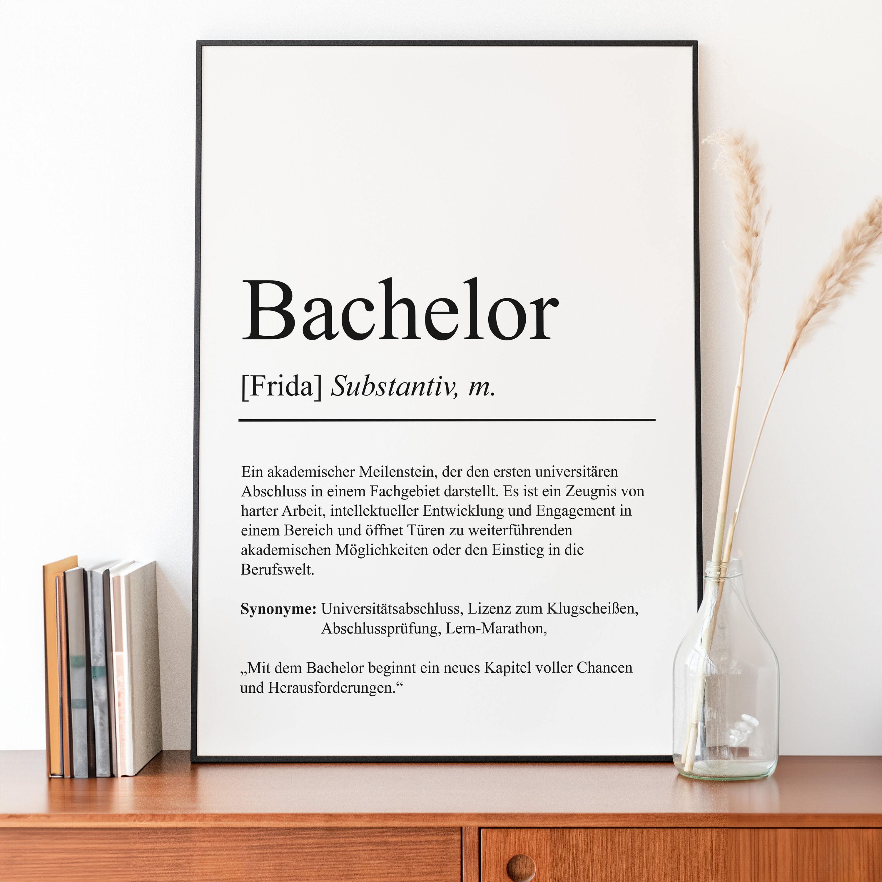 Bachelor Definition Poster Personalizable With Name Graduation Poster ...