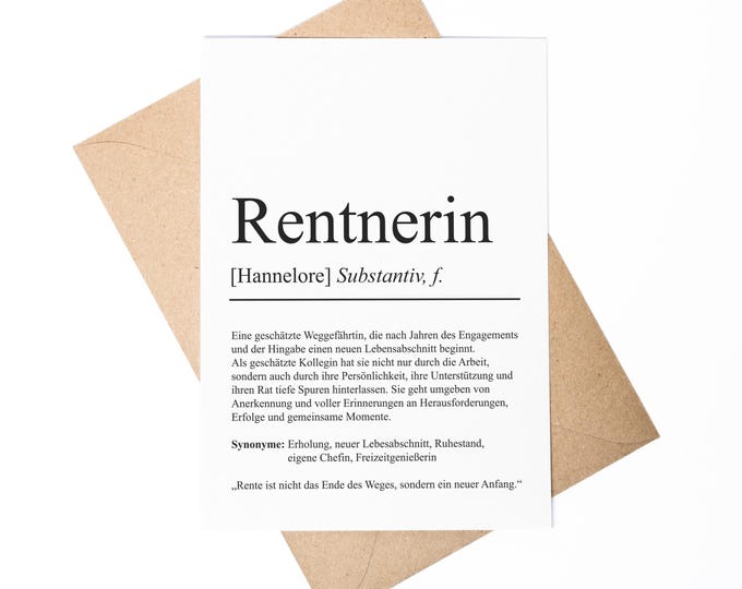 Personalisierbare Karte zum Ruhestand wie herrlich ist es... in 4 ...