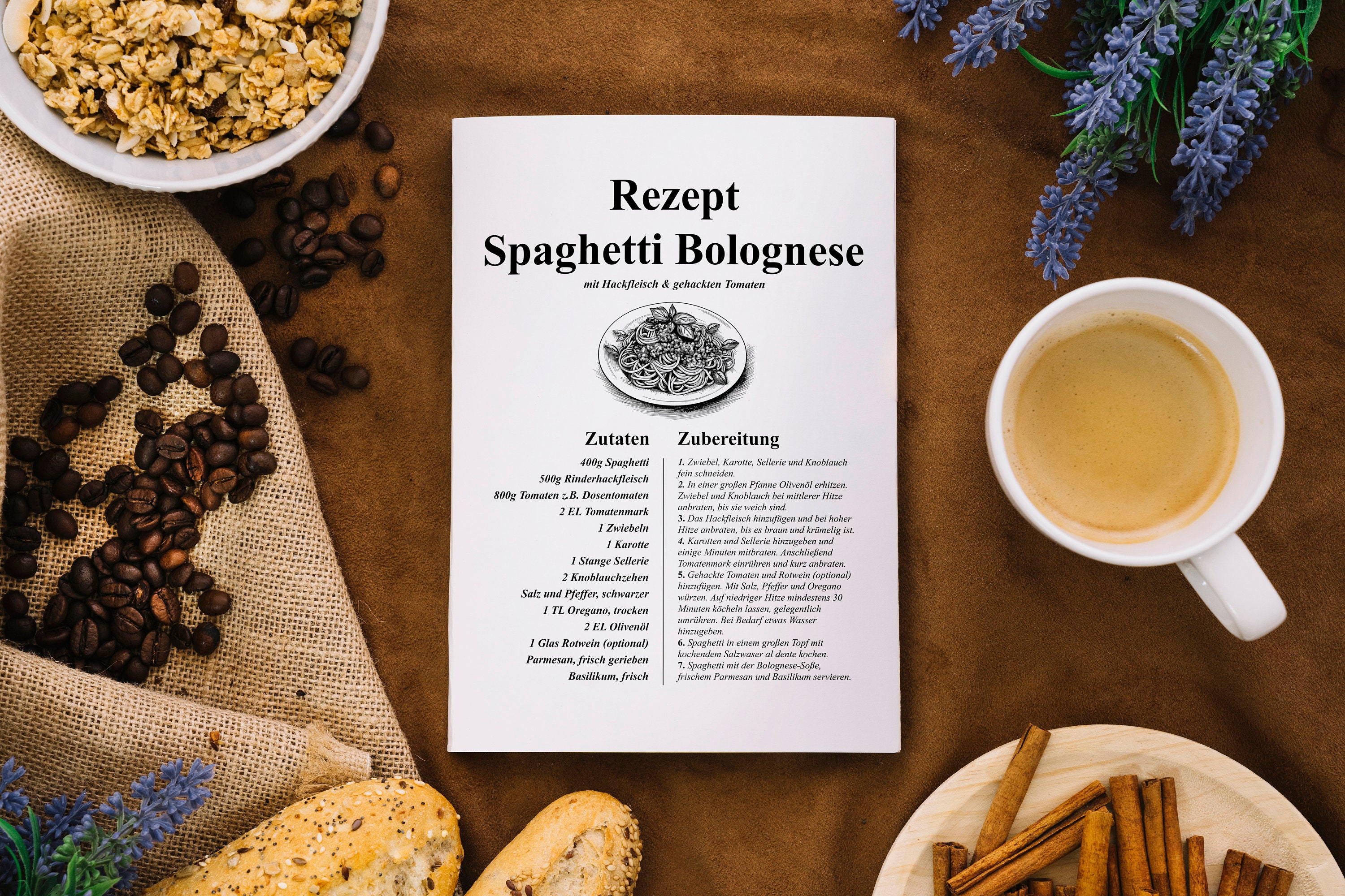 Spaghetti Bolognese Poster Recipe Poster Wall Art Poster Apartment Gift ...
