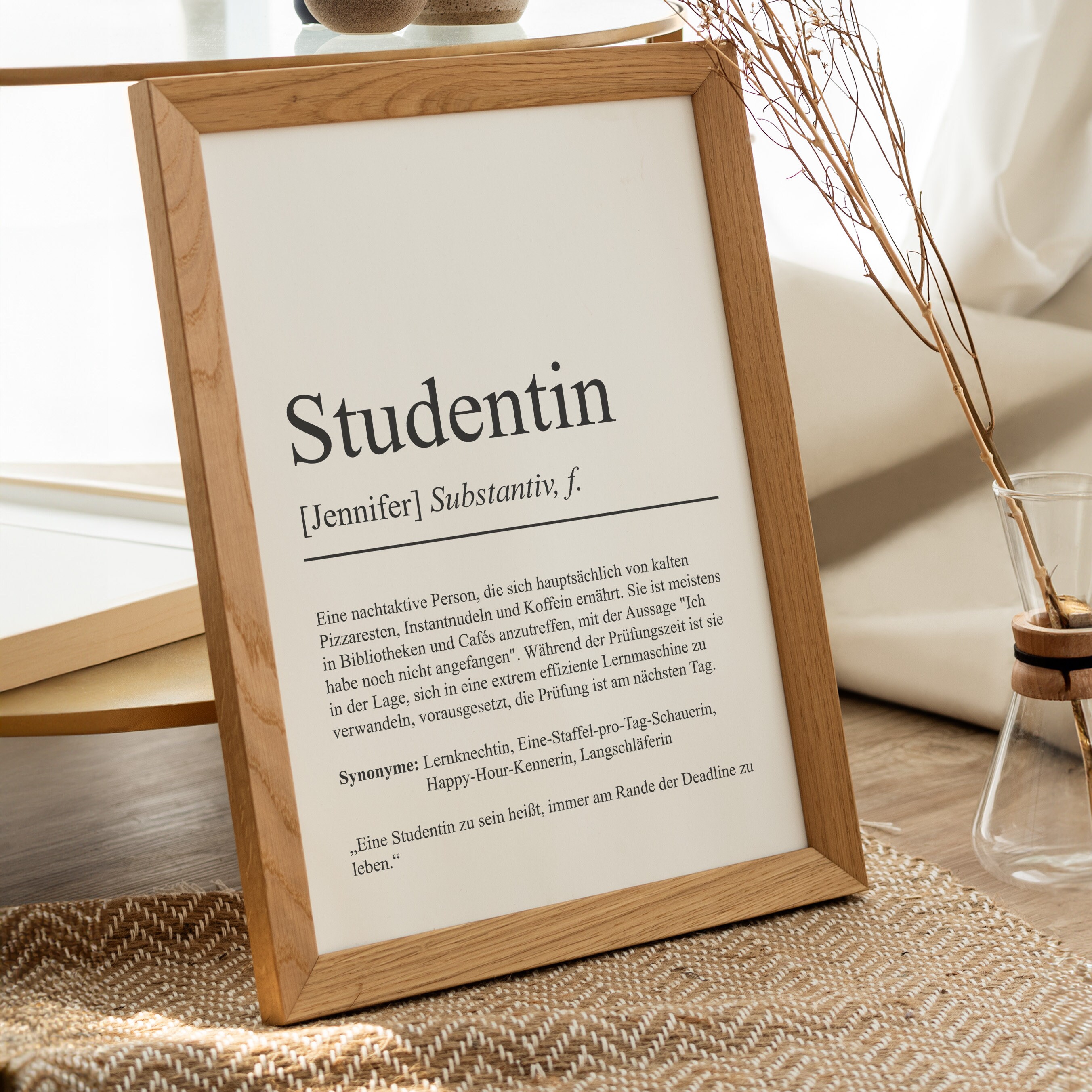 Student Definition Poster Personalizable With Name Student Poster ...