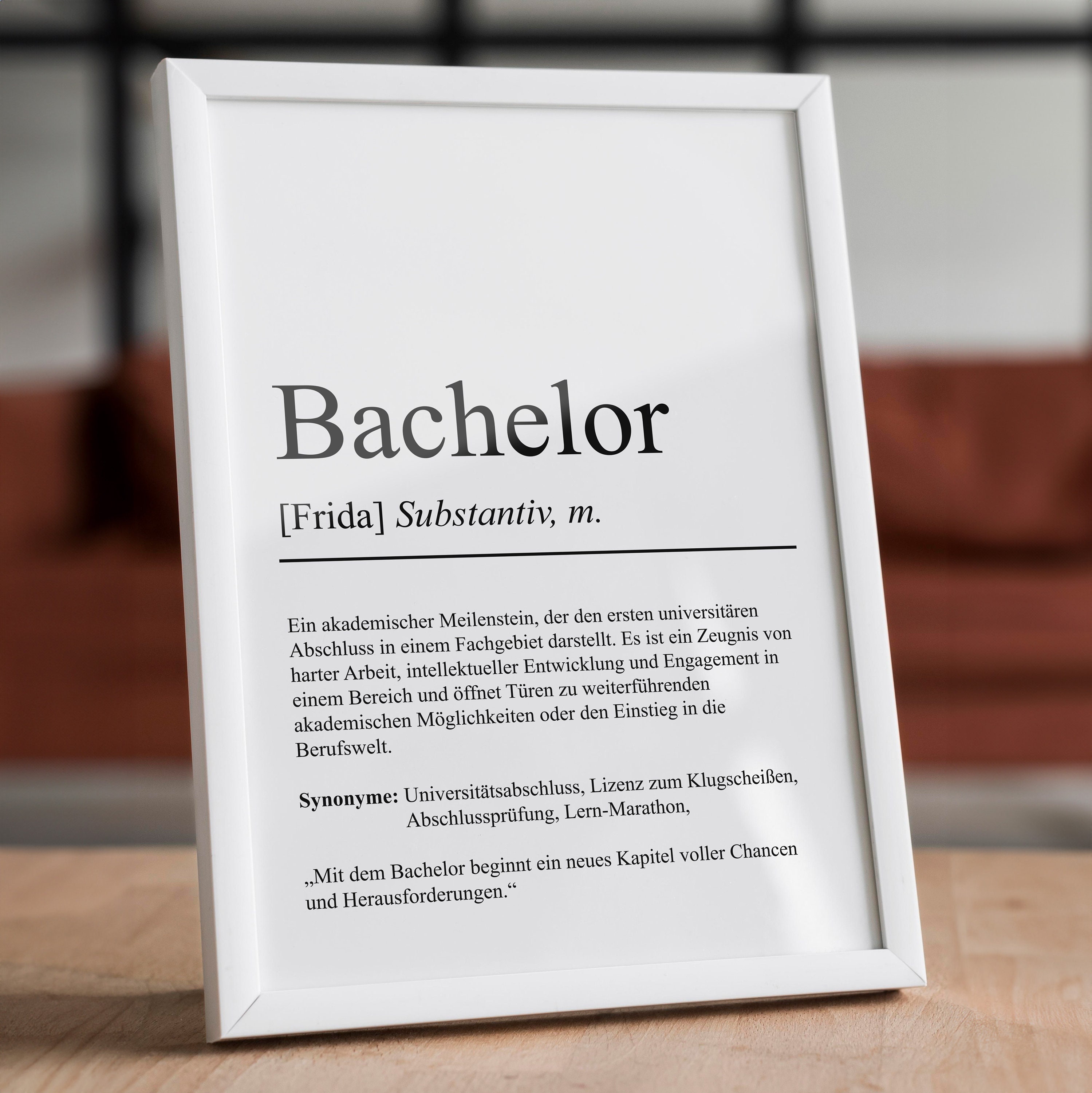 Bachelor Definition Poster Personalizable With Name Graduation Poster ...