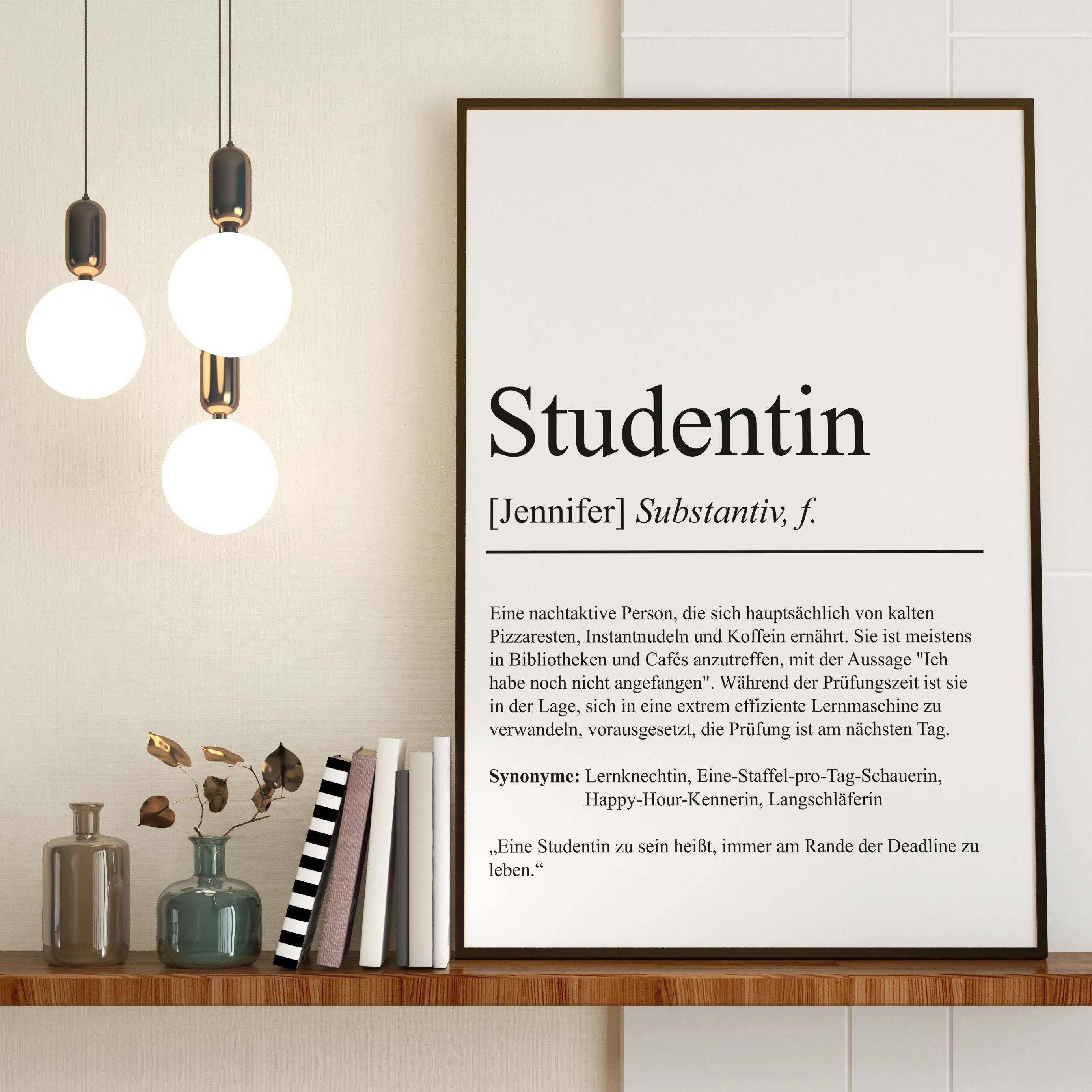 Student Definition Poster Personalizable With Name Student Poster ...