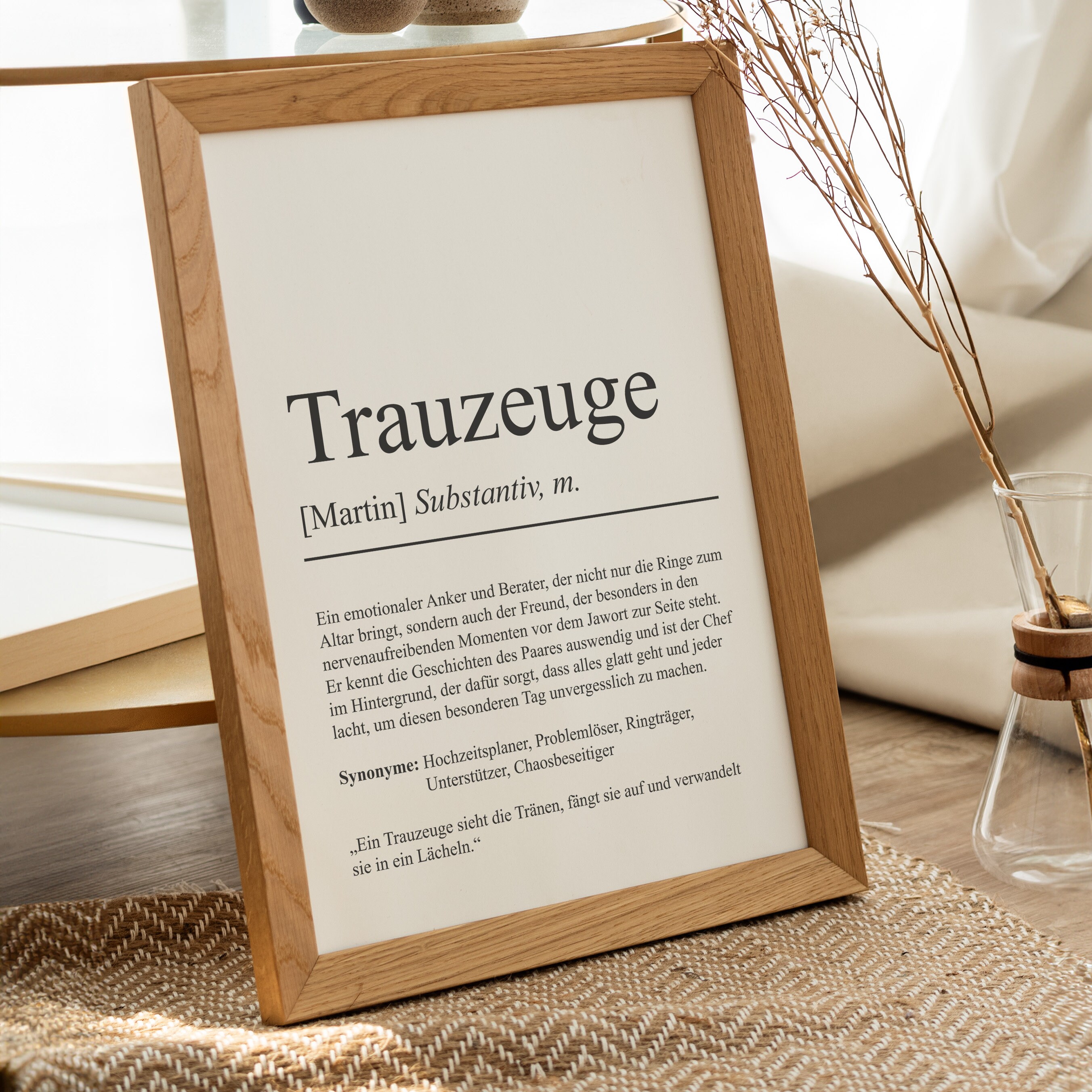 Best Man Definition Poster Personalizable With Name Best Man Poster ...