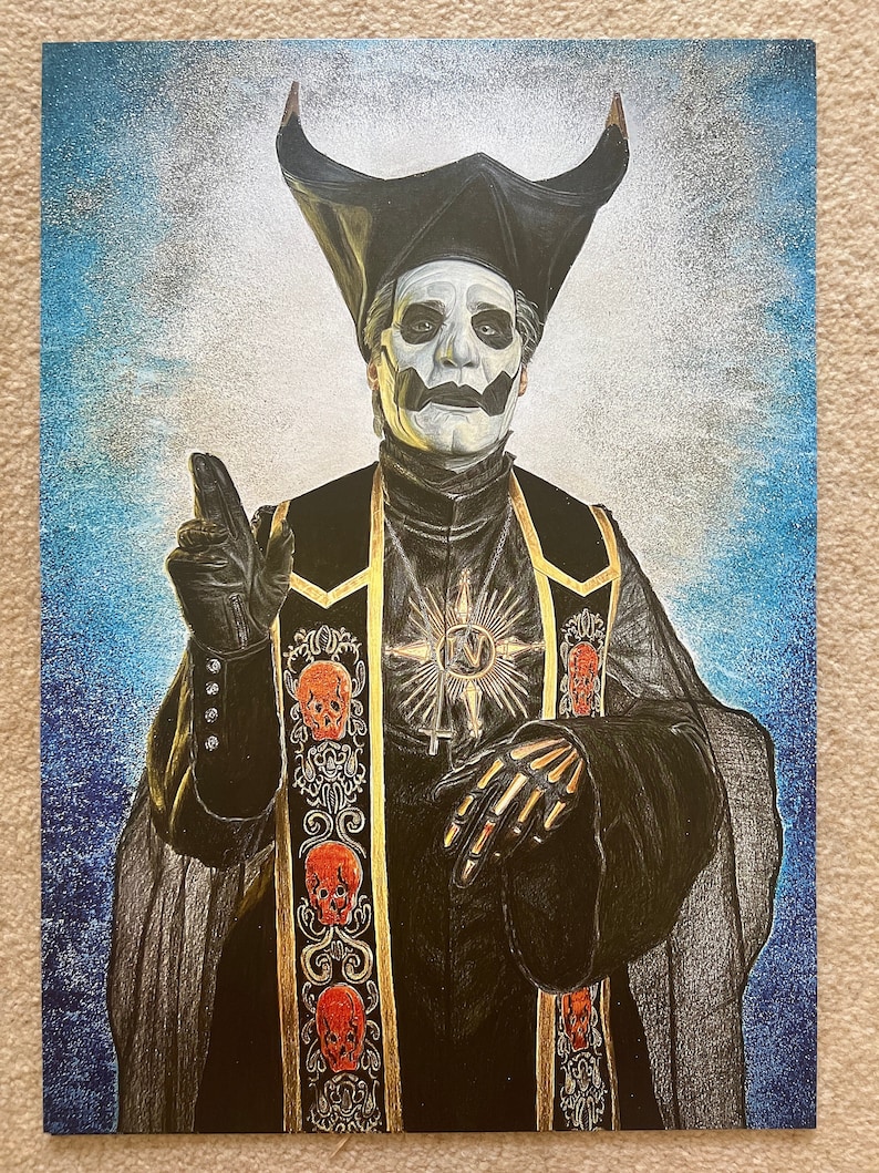 Ghost Papa Emeritus IV Print A3 - Etsy UK