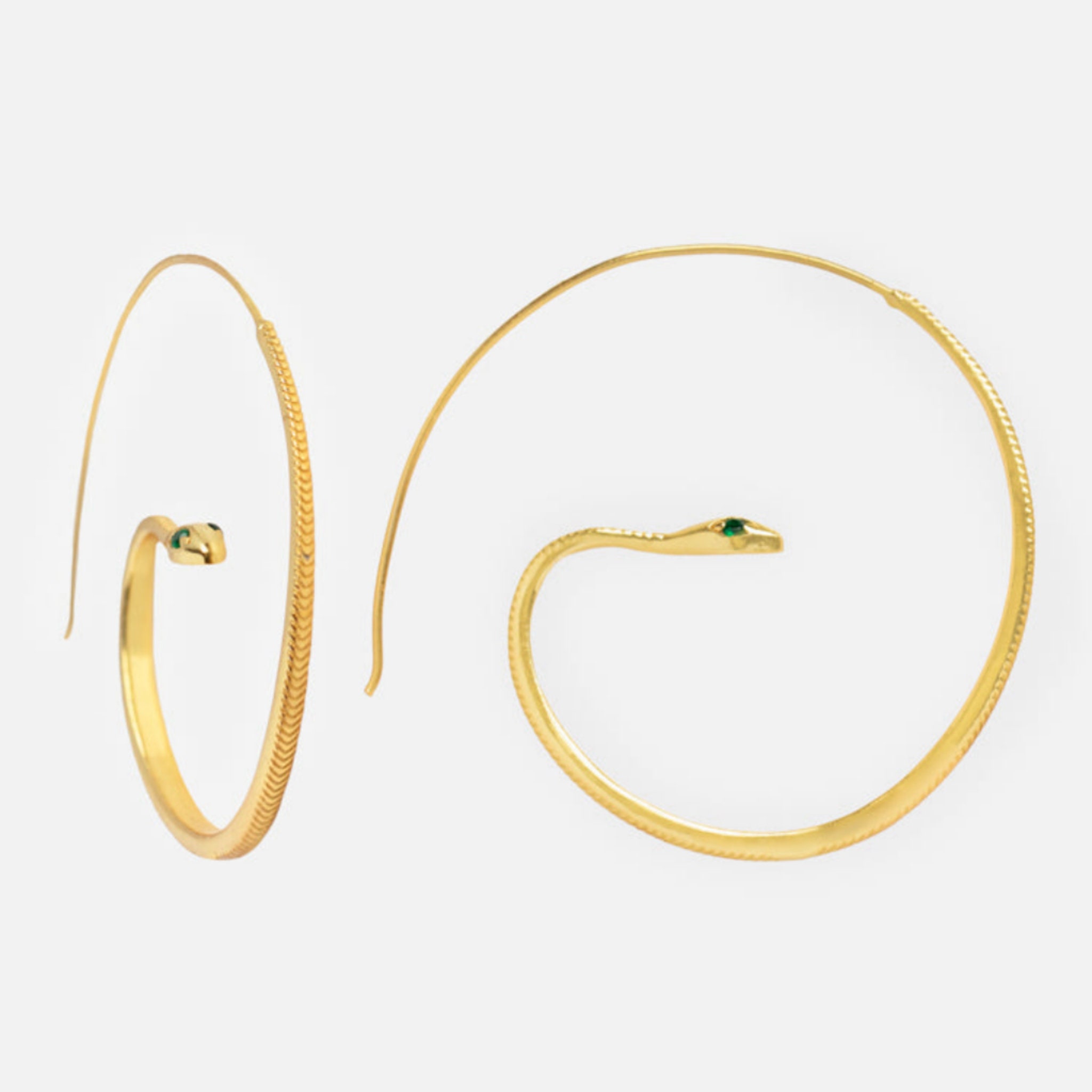 Ouroboros Snake Hoop Earrings Serpent Earrings Snake Earrings, Edgy ...