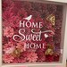 Home Sweet Home Rose Flower Box, Housewarming Gift, Paper Flower Shadow ...