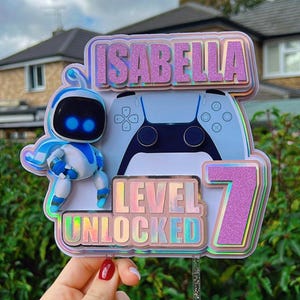 Astro Inspired 3D Birthday Cake Topper, Party Decorations, Unique ...