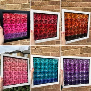 Mother's Day Shadow Box, 3D Paper Flowers Shadow Box, Gift Flower Box ...