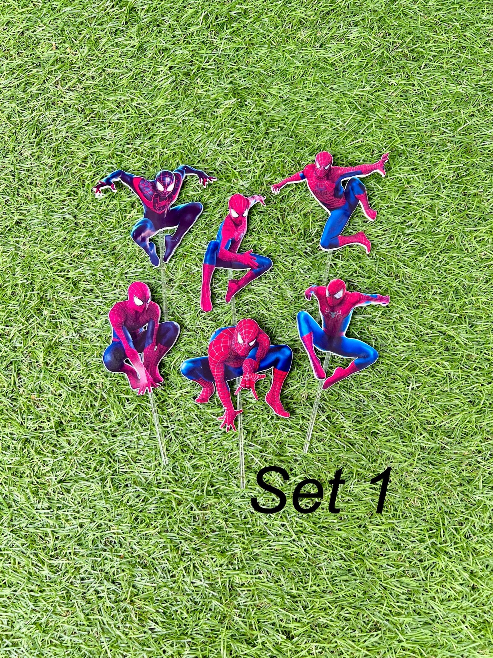 Spider-man Inspired Birthday Cupcake Toppers, Party Decoration ...