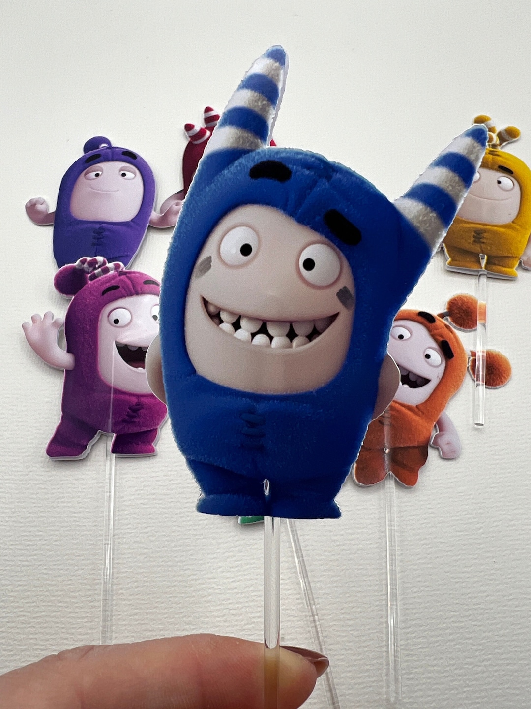 Oddbods Fan Inspired Birthday Cupcake Toppers, Party Decoration ...