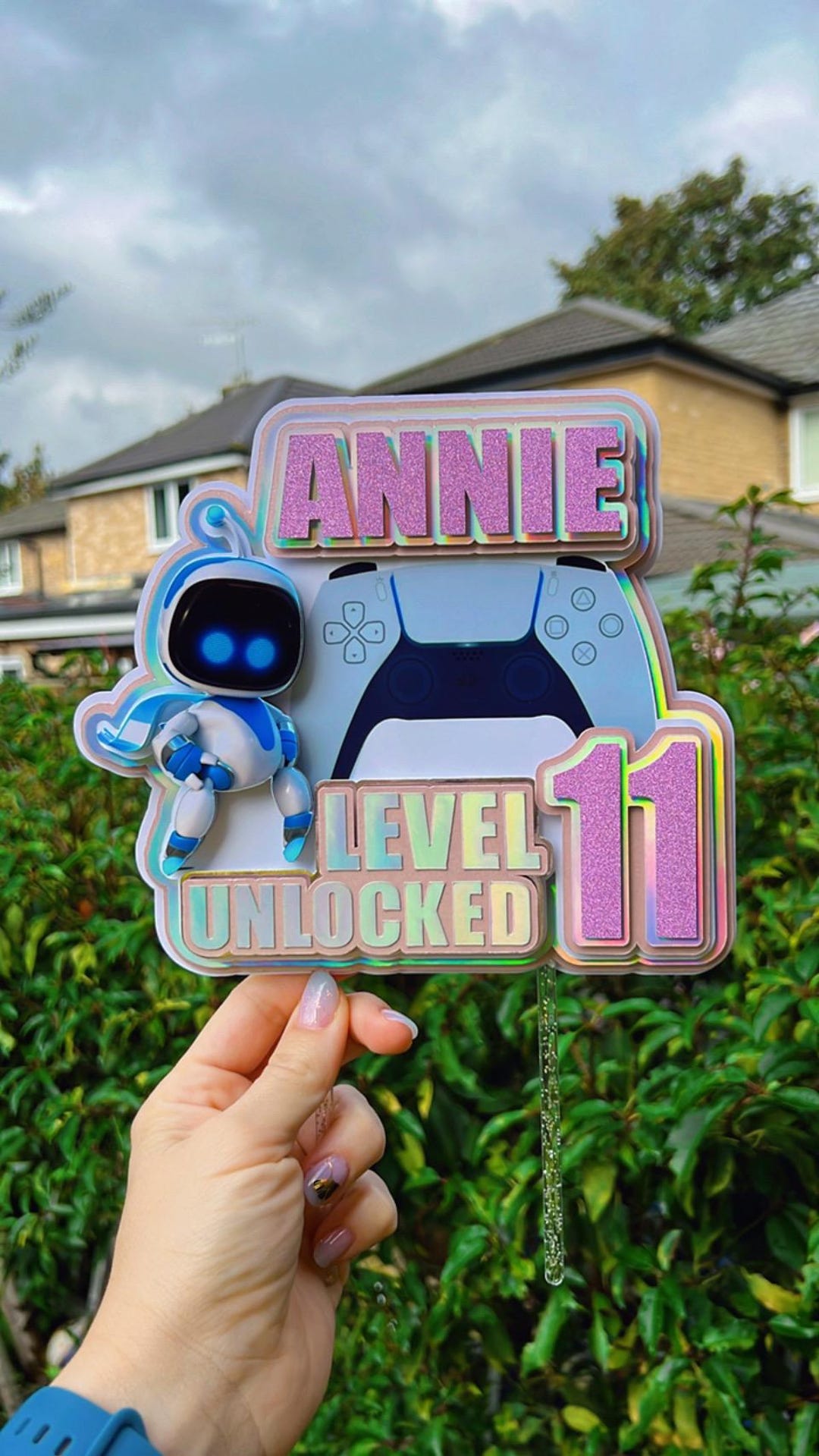 Astro Inspired 3D Birthday Cake Topper, Party Decorations, Unique ...