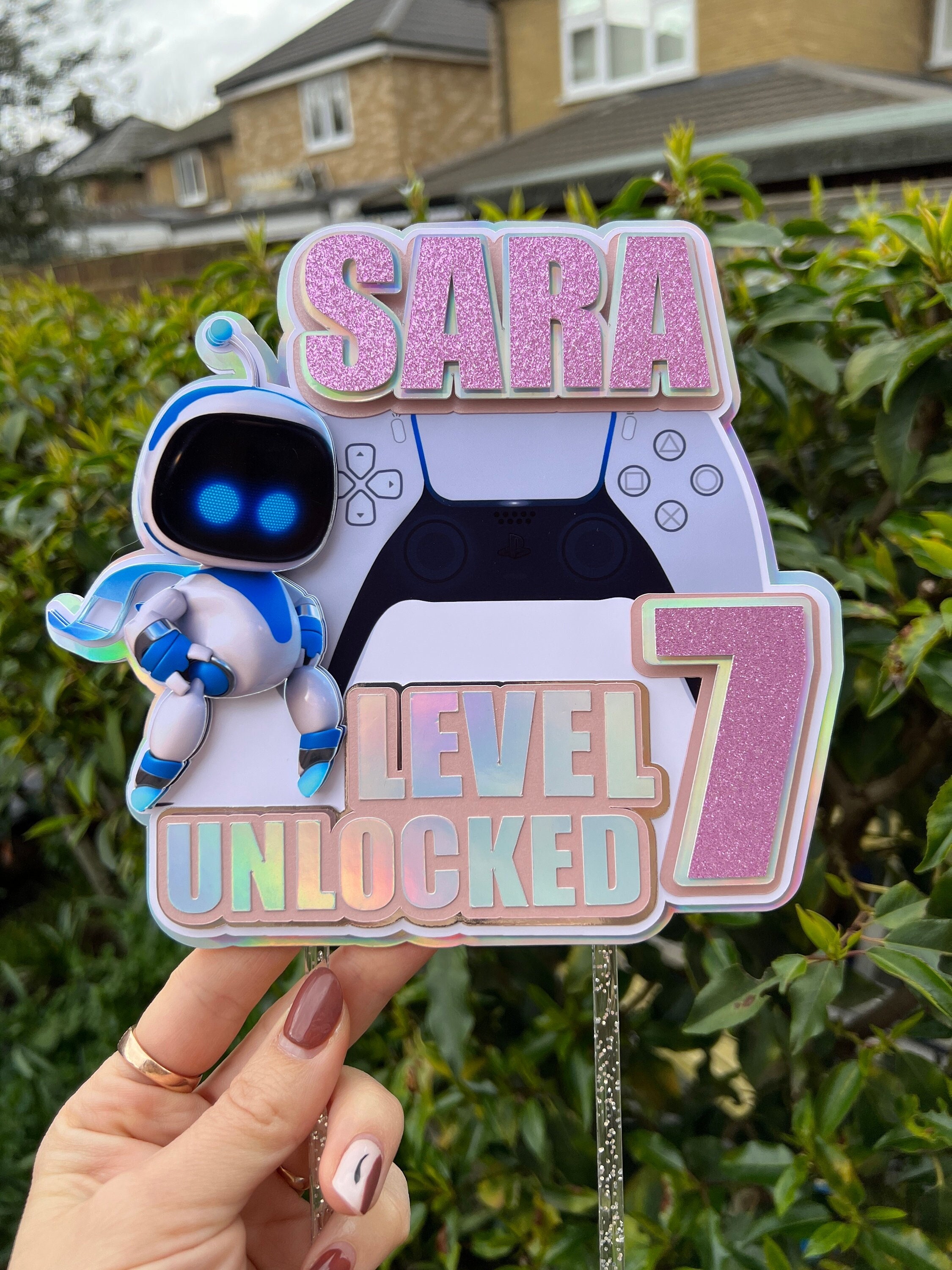 Astro Inspired 3D Birthday Cake Topper, Party Decorations, Unique ...
