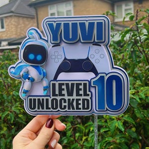 Astro Bot Cake Topper - Etsy