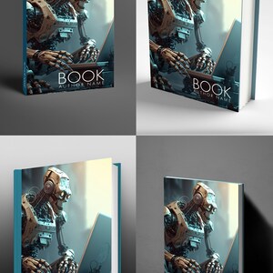 7 Book Cover Mockup Psds BUNDLE 2 With Smart Layers, Create and Design ...
