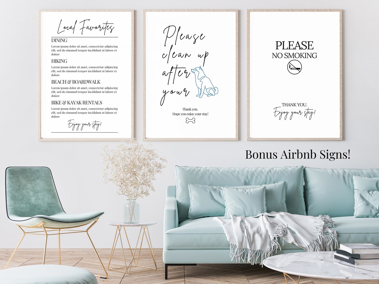 Short-term Rental Welcome Sign Template - Editable Welcome Sign ...