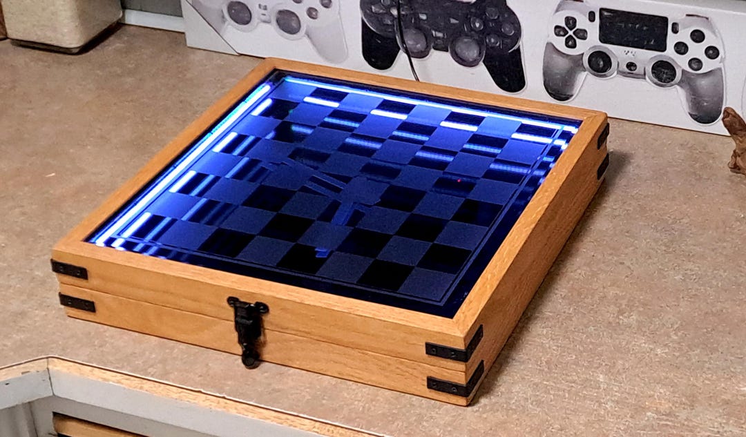 Infinity Mirror Glass Chess Board - Etsy
