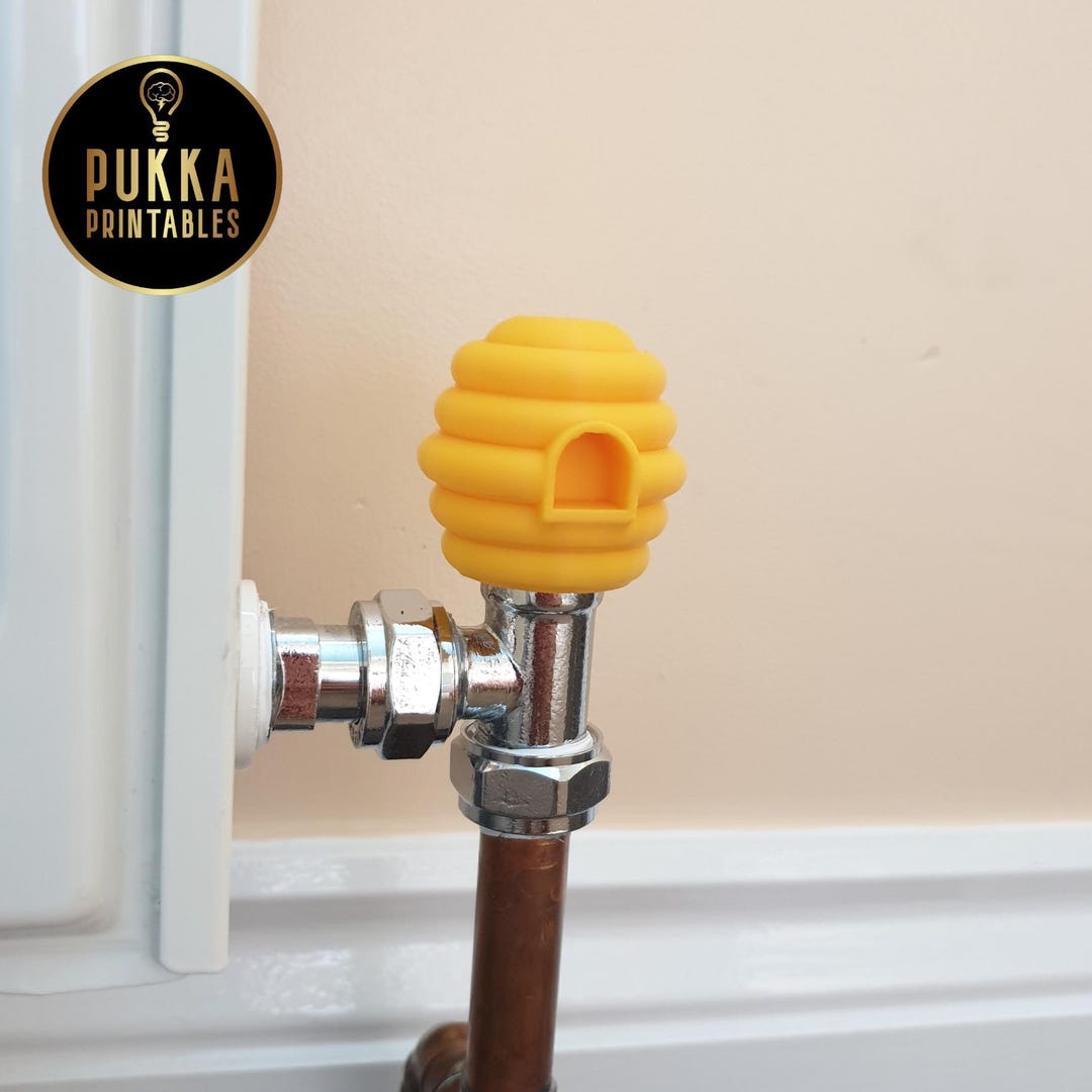 Beehive Radiator Valve Cover STL | 3D Printable | Fits 20mm / 21mm ...