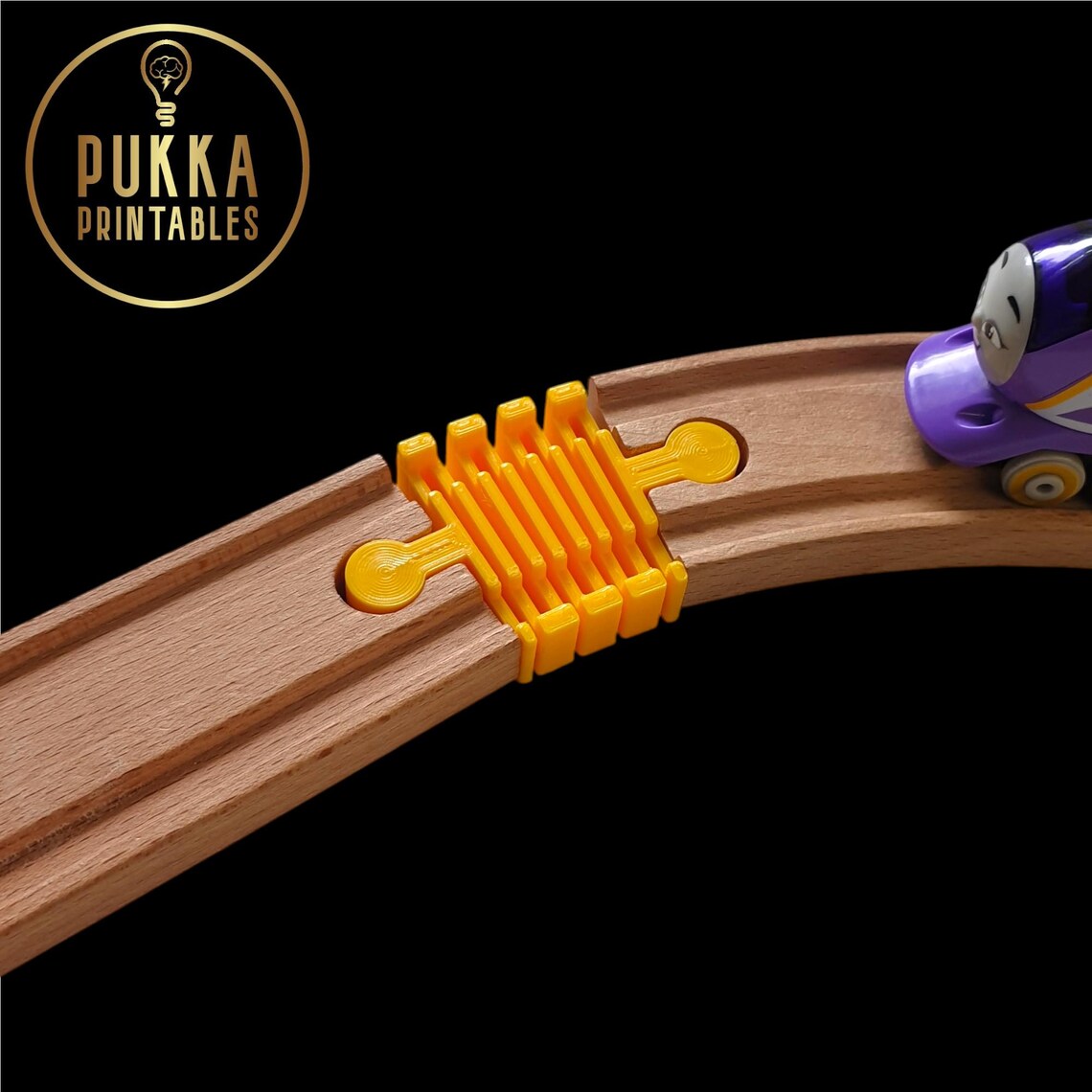 Flexible Wooden Train Track Connector | 3D Printable STL File - Etsy