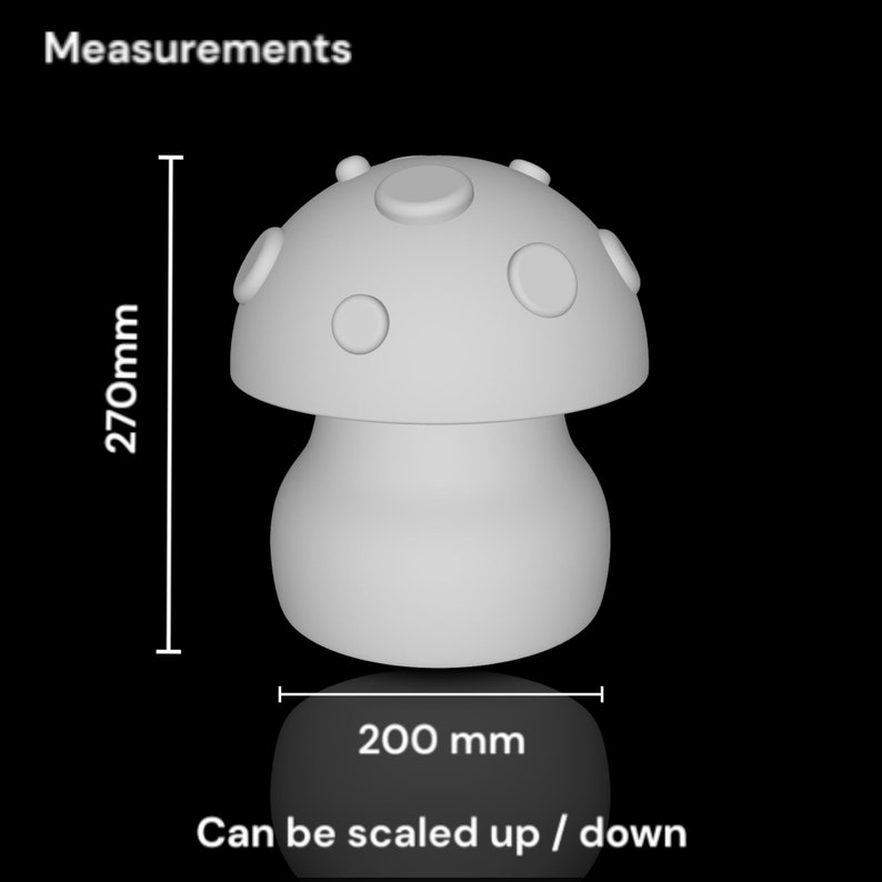 Mushroom Storage Container STL File for 3D Printing Desk Organiser - Etsy