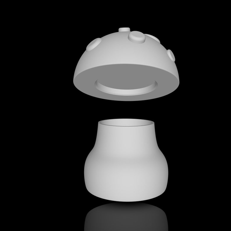 Mushroom Storage Container STL File for 3D Printing Desk Organiser - Etsy