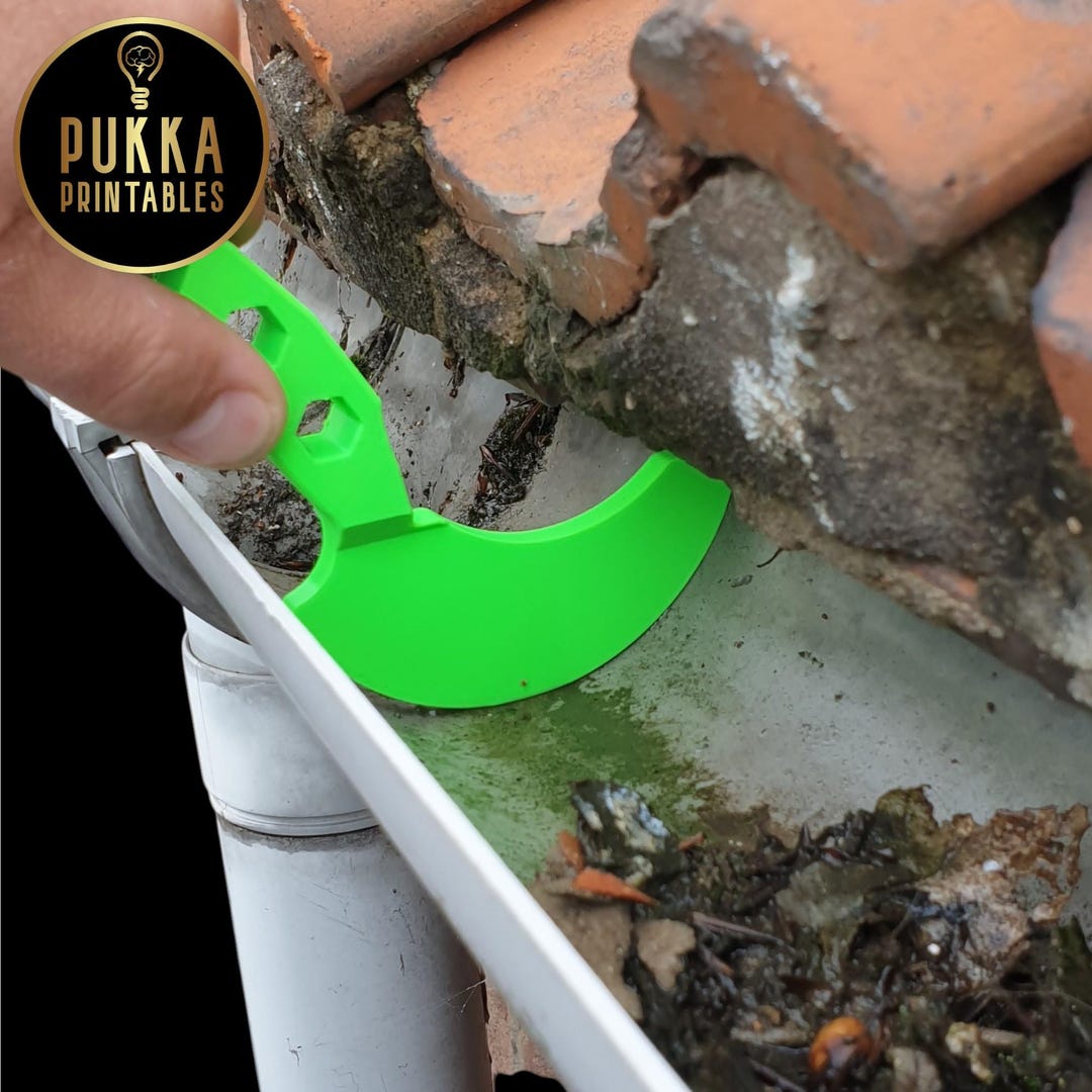 Gutter Cleaning Tool STL File | 3D Printable Half Round Gutter Scoop - Etsy