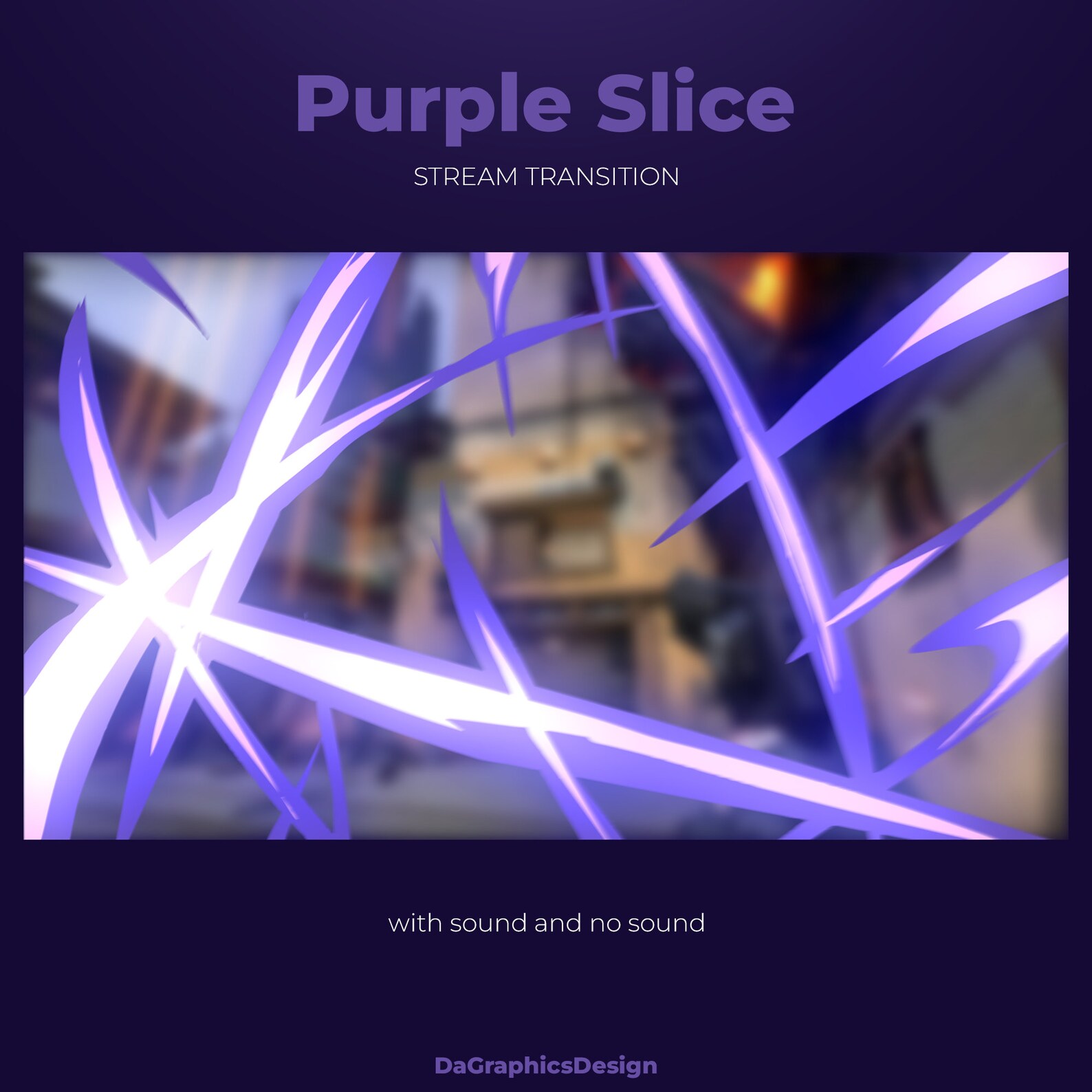 Purple Slice Transition | Stream Transition | Animated Stream ...