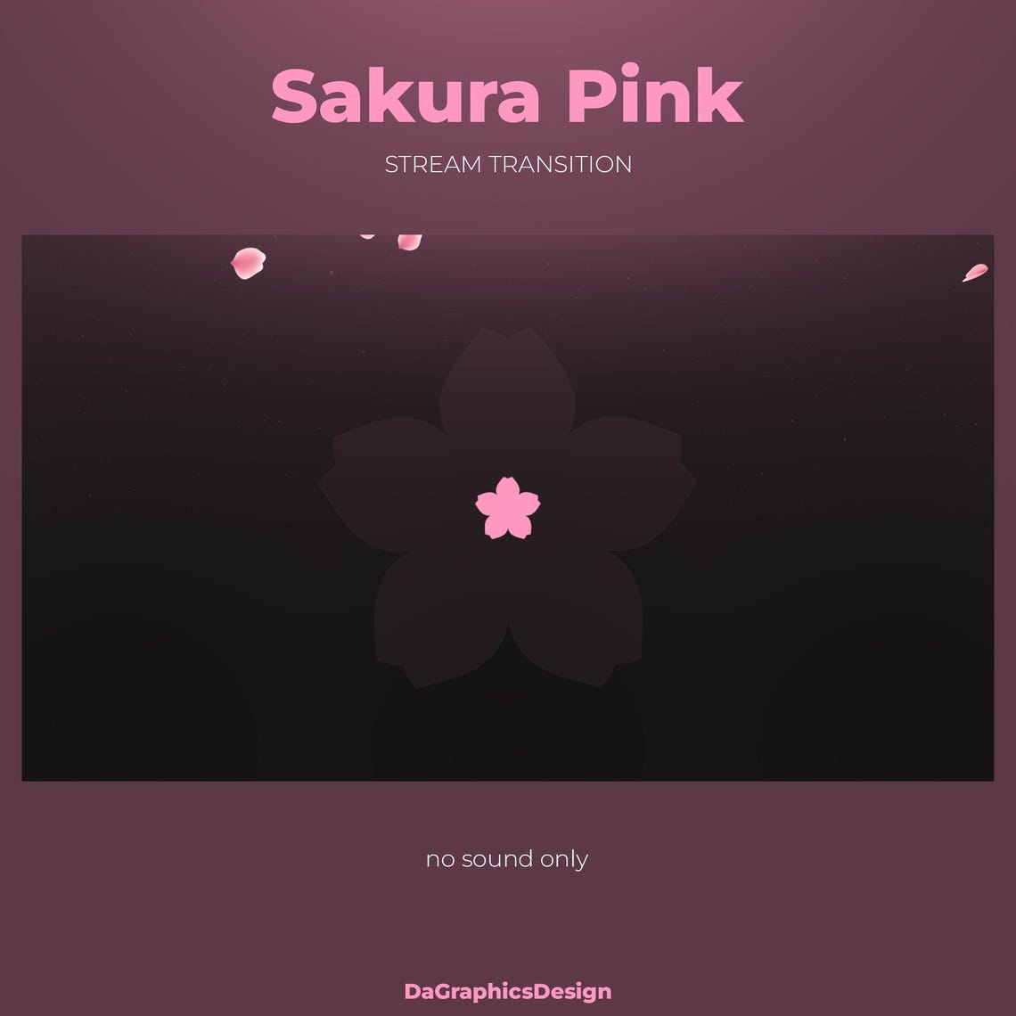 Sakura Transition Pink | Stream Transition | Animated Stream Transition ...