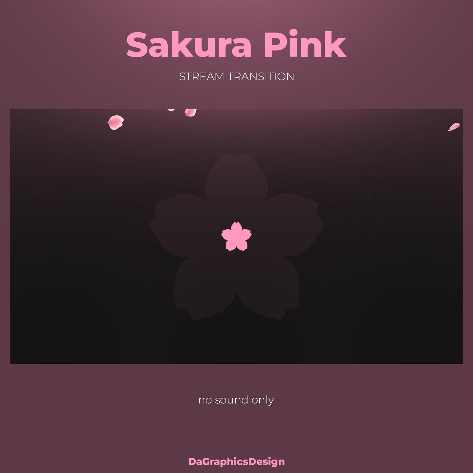 Sakura Transition Pink | Stream Transition | Animated Stream Transition ...