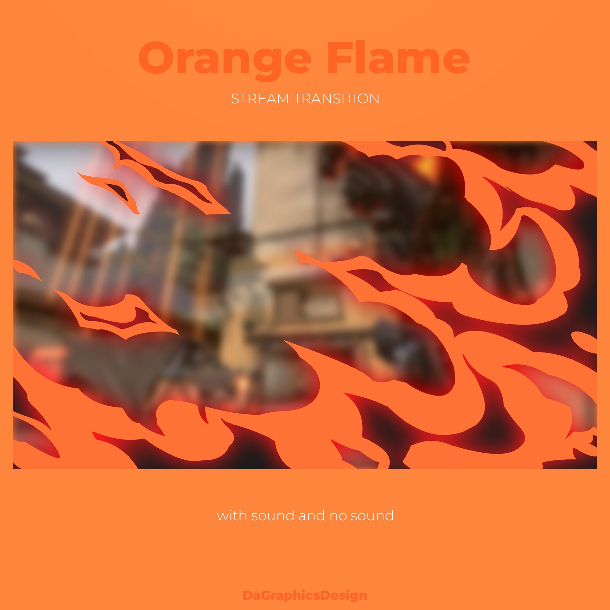 Orange Flame Transition | Stream Transition | Animated Stream ...