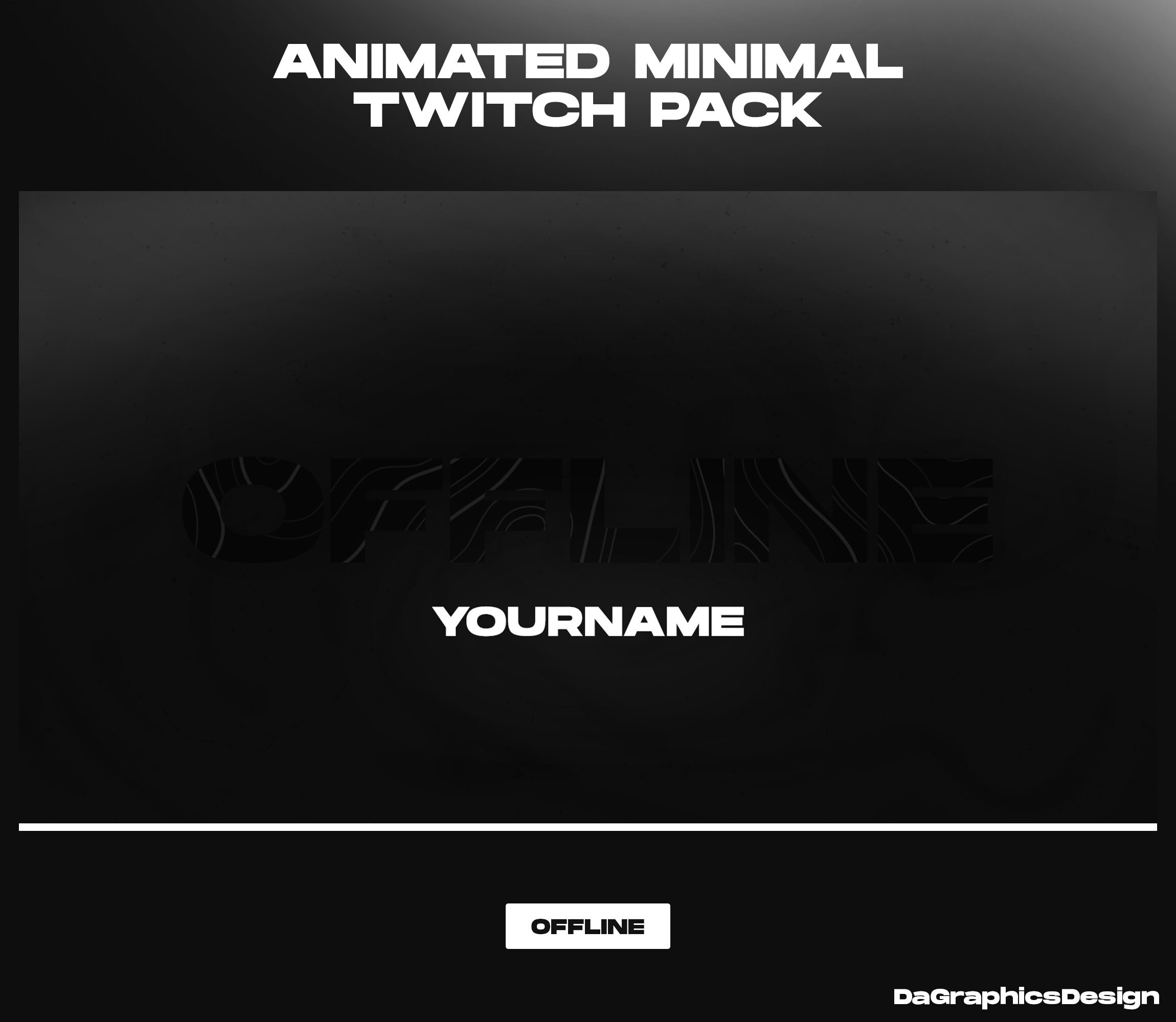 Animated Minimal Stream Pack Screen Transition Minimal Overlay Webcam ...