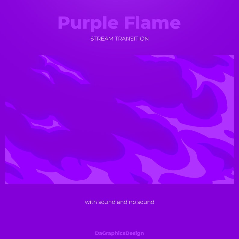 Purple Flame Transition | Stream Transition | Animated Stream ...
