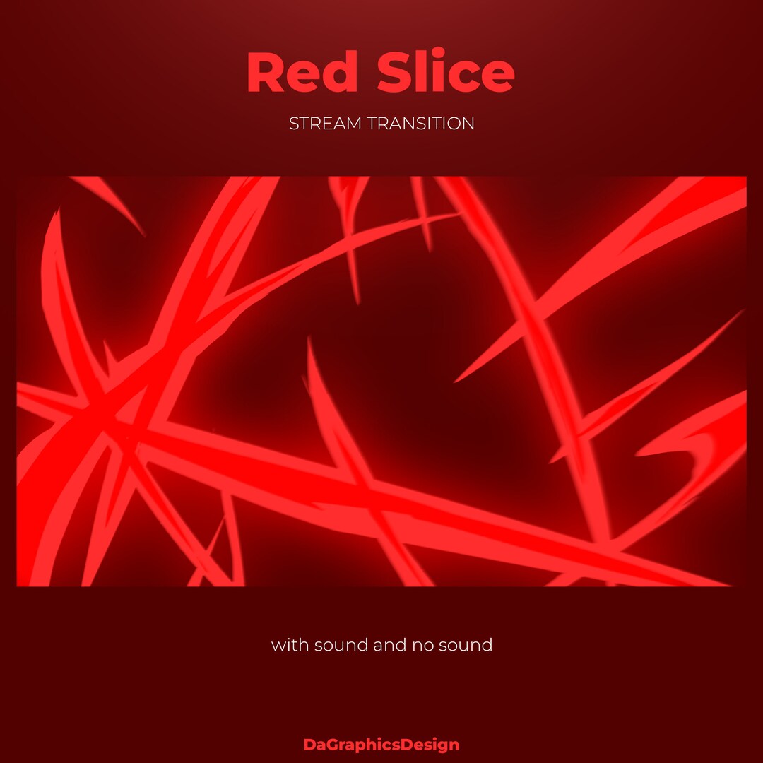 Red Slice Transition | Stream Transition | Animated Stream Transition ...