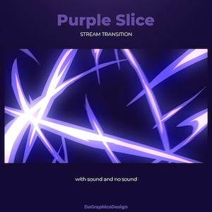 Purple Slice Transition | Stream Transition | Animated Stream ...