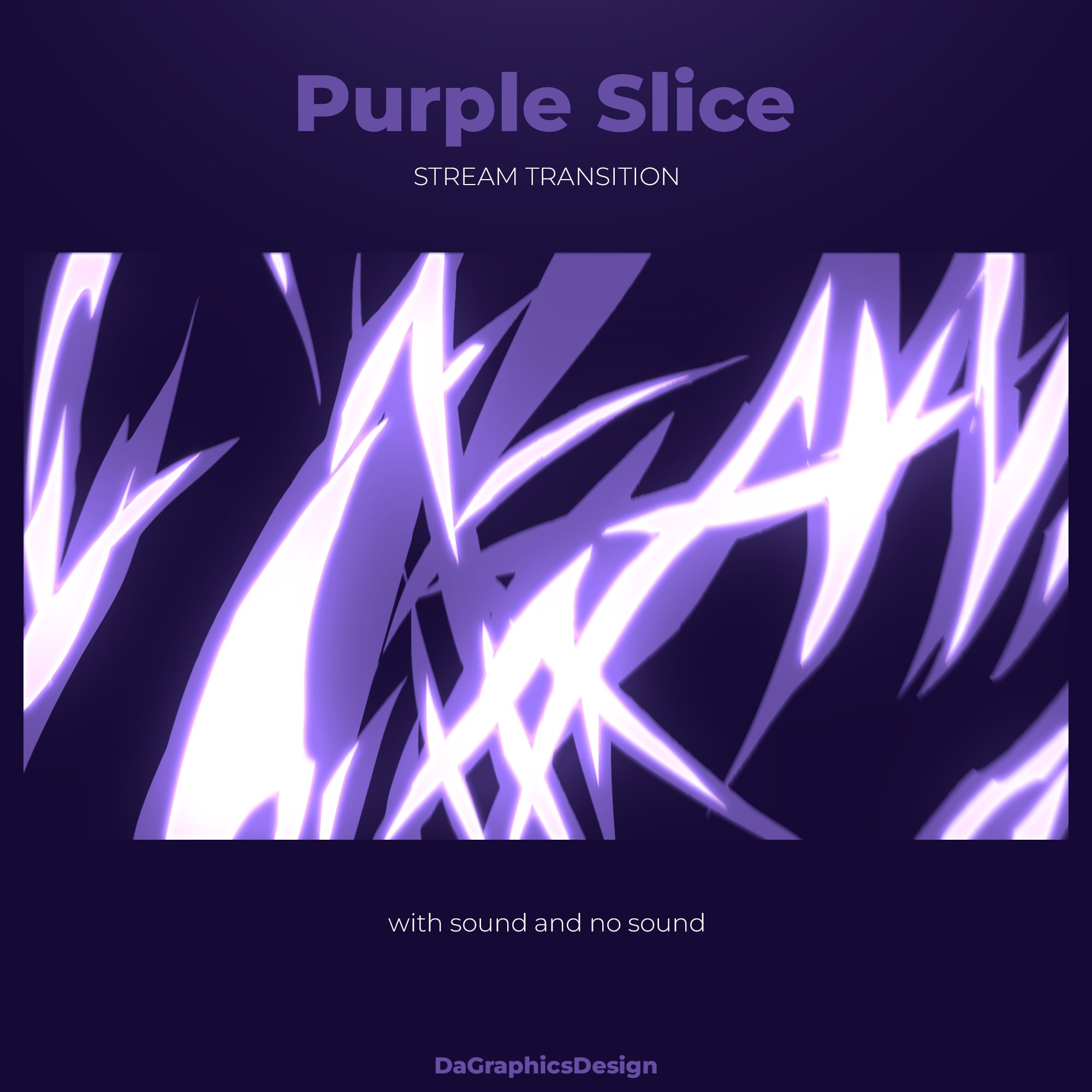Purple Slice Transition | Stream Transition | Animated Stream ...
