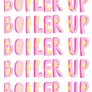 Boiler up Wall Art | Fun Purdue Art | Purdue Room Decor - Etsy