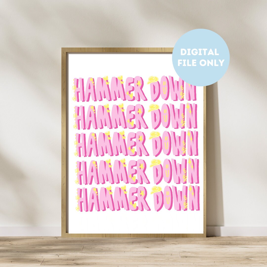 Hammer Dorm Wall Art Fun Preppy Purdue Art Purdue Room Decor - Etsy