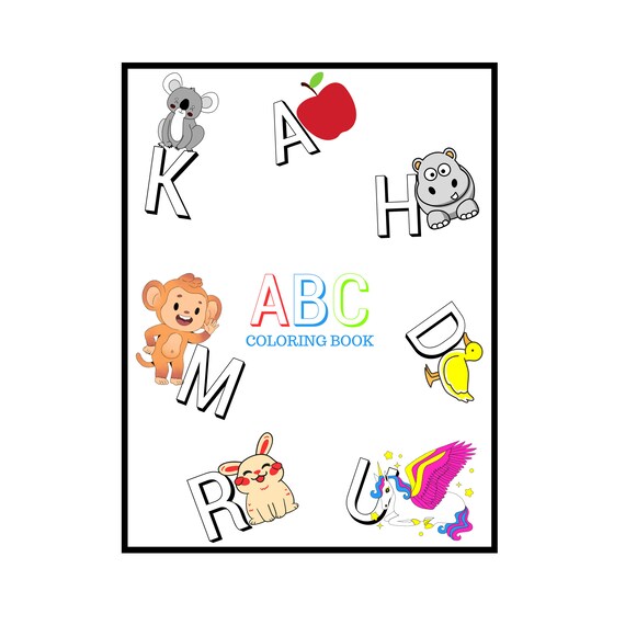 Alphabet Coloring Pages Preschool Worksheets Alphabet - Etsy