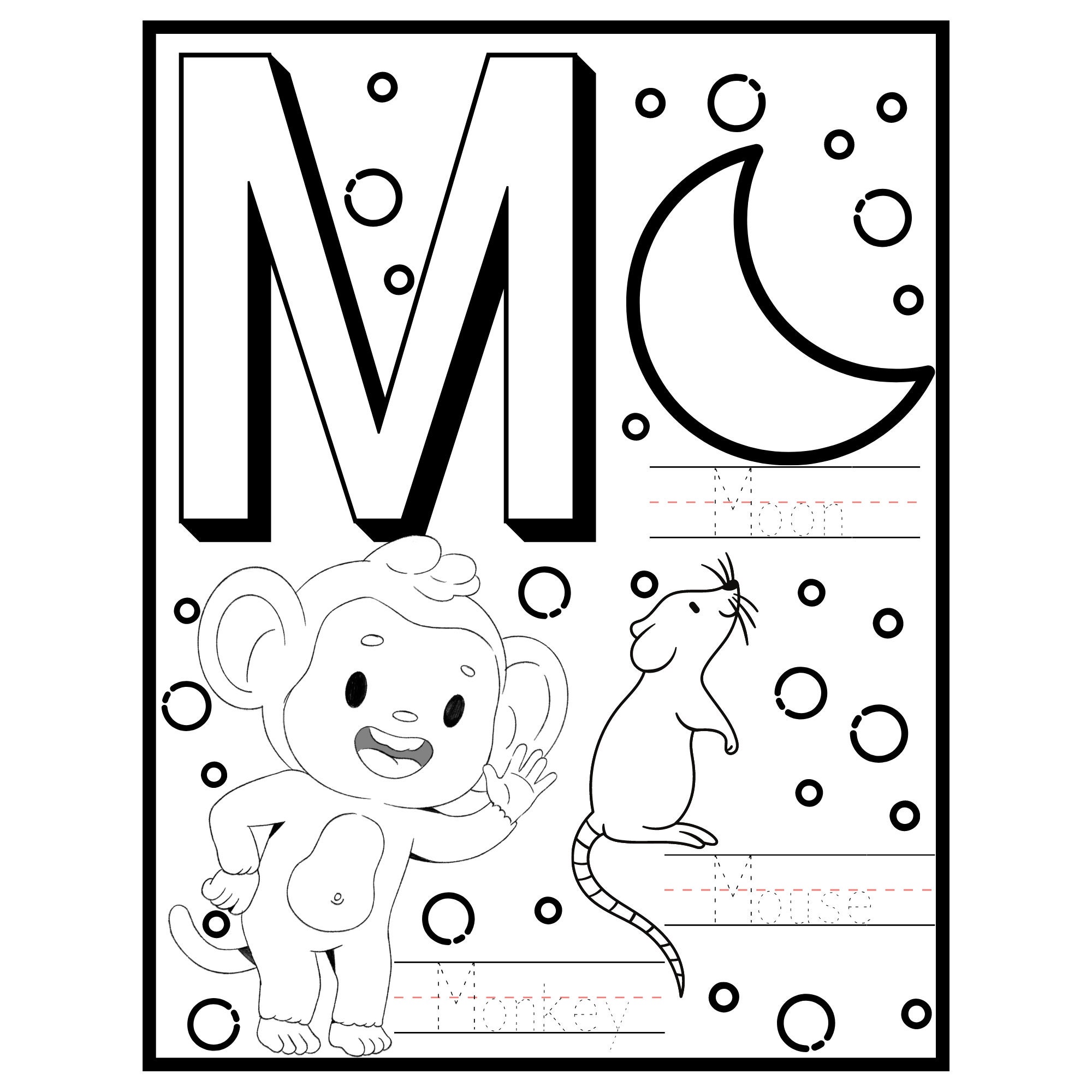 Alphabet Coloring Pages, Preschool Worksheets, Alphabet Printables ...