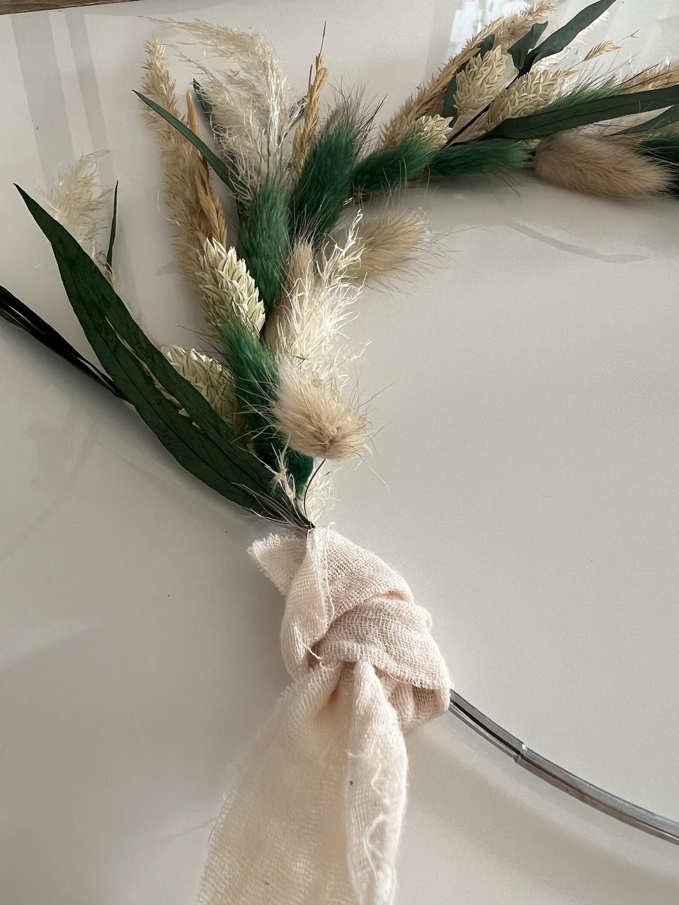 Kit DIY couronne de fleurs séchées - décoration - Coffret création à ...