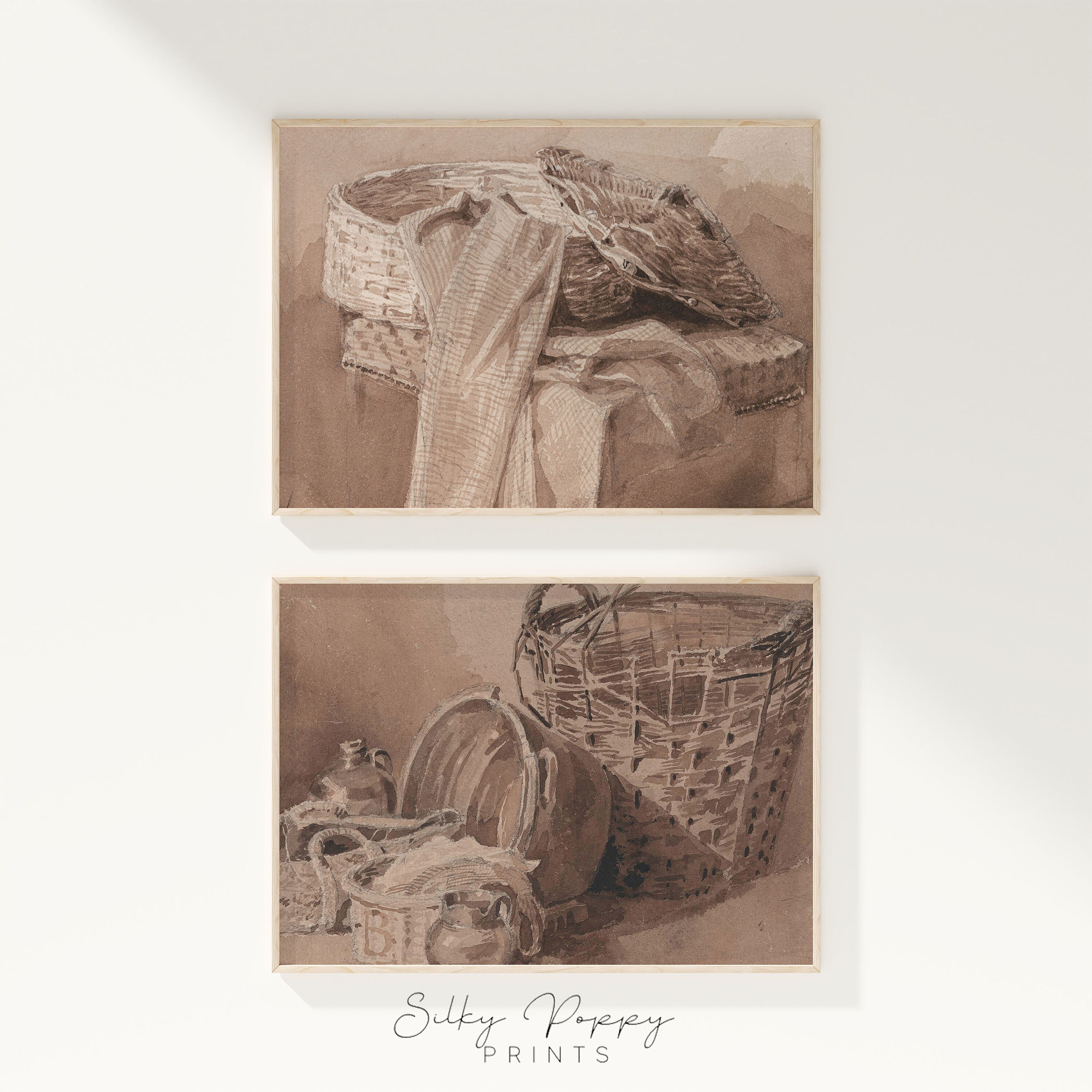 Vintage Laundry Room Art Print Set of 2 Rustic Laundry Room Print ...