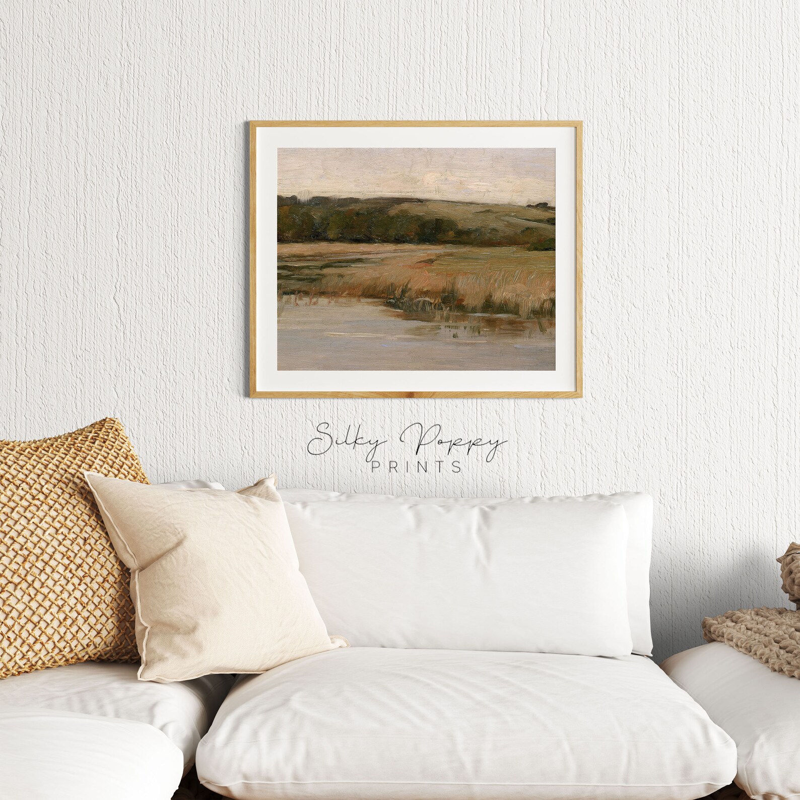 Vintage River Landcape Painting | Antique Landscape PRINTABLE | Antique ...