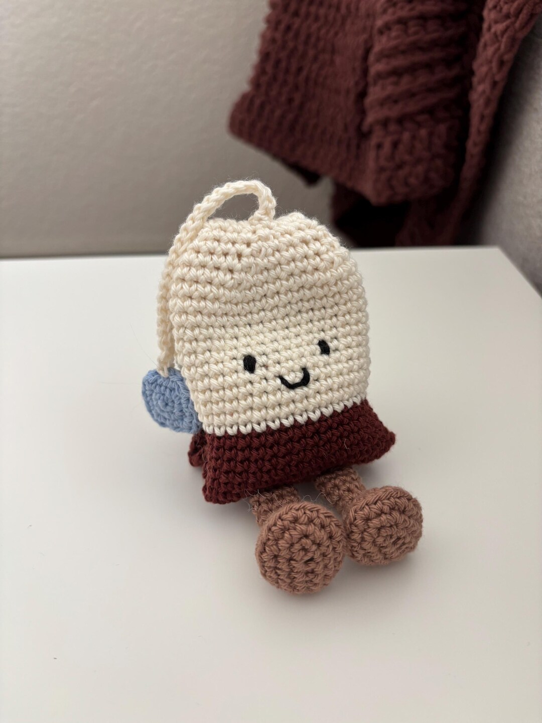 Crochet Tea Bag Plush - Handmade Stuffed Toy - Etsy