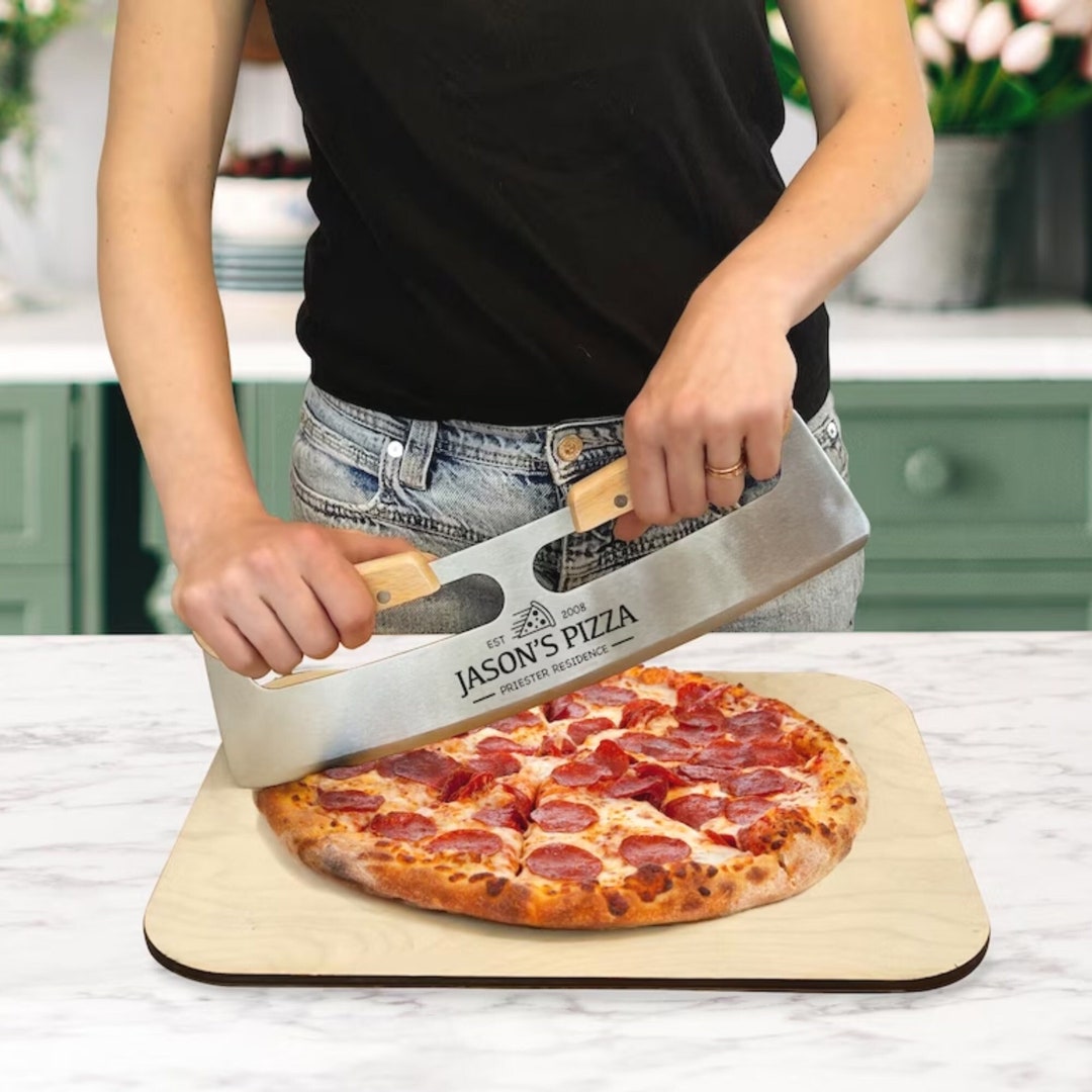 Custom Pizza Cutter Rocker Personalized Pizza Cooking Tool - Etsy