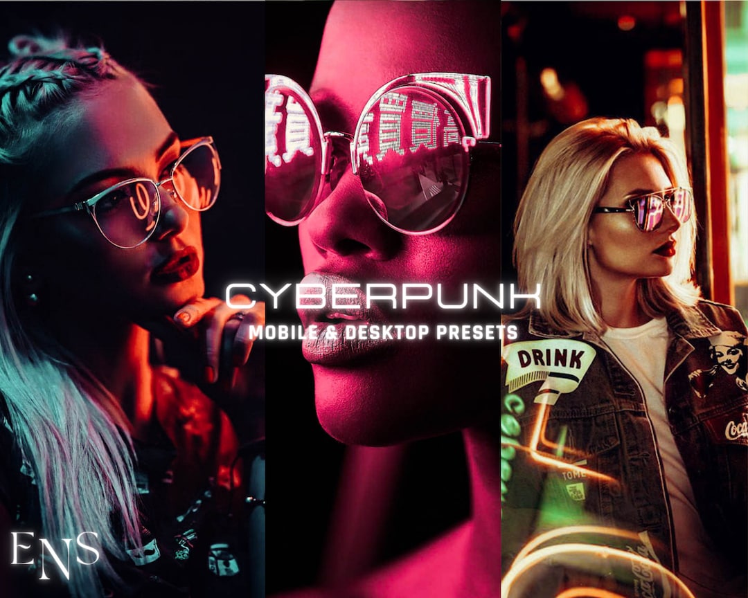 10 Cyberpunk Presets / Mobile & Desktop / Party / Blogger / Neon Lights ...