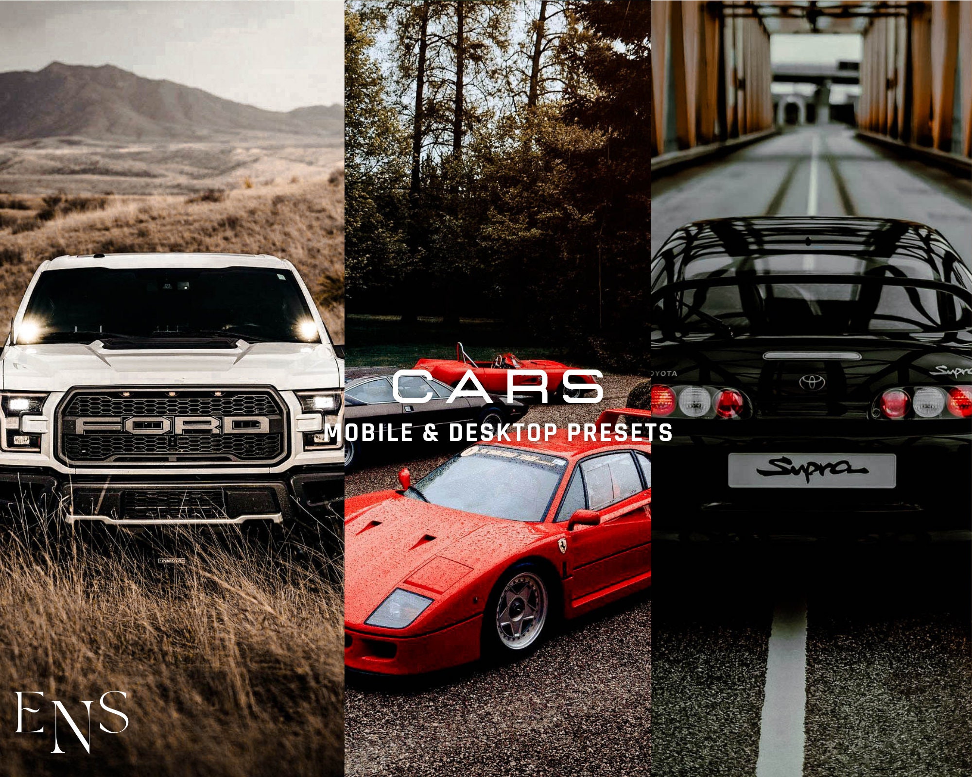 10 Cars Presets / Mobile & Desktop / Blogger / Black Tones / Moody ...