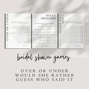 Shes Tying the Knot Bridal Shower Game Bundle, Family Friend Bridal ...