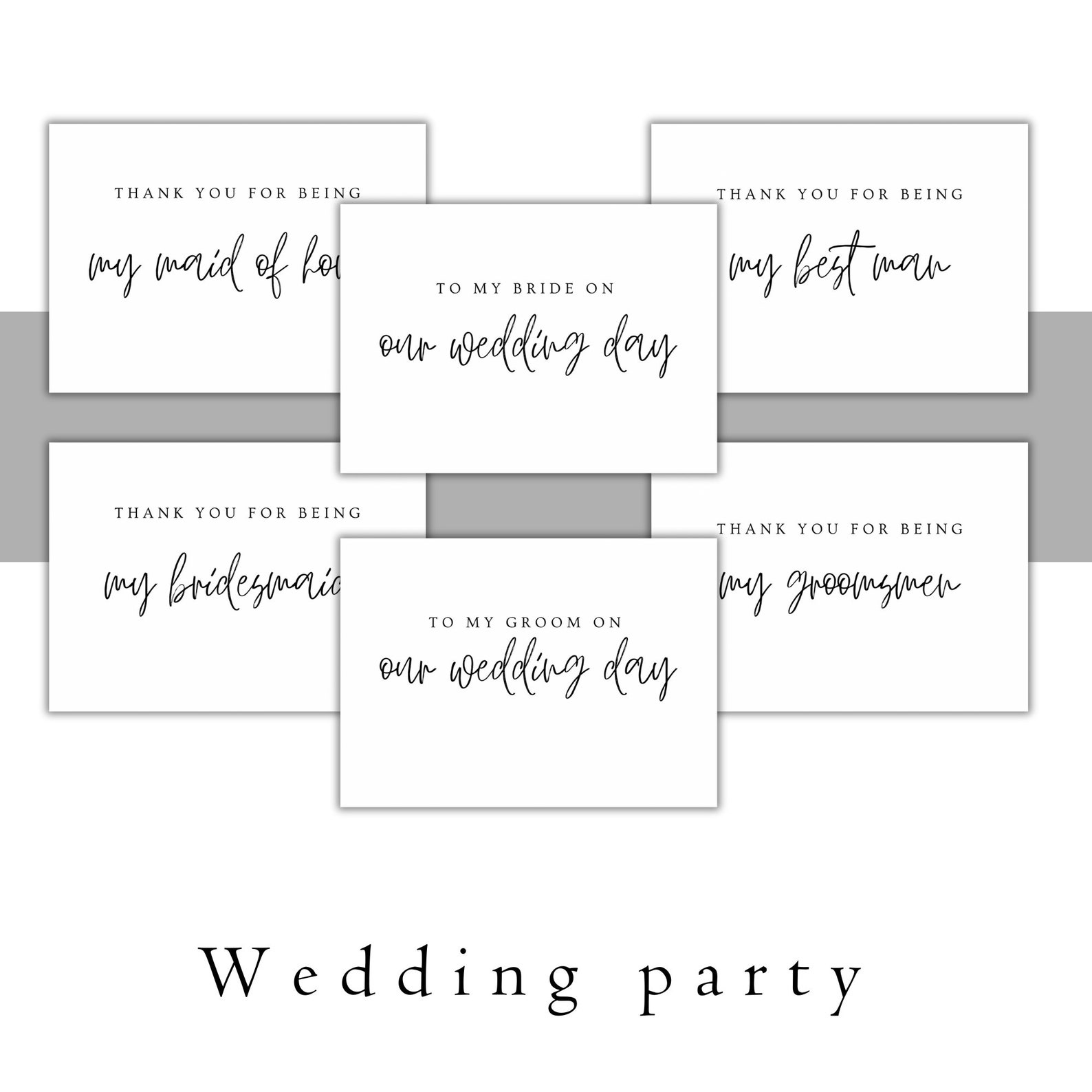 Modern Wedding Vendor Thank You Card Template, Editable Vendor ...