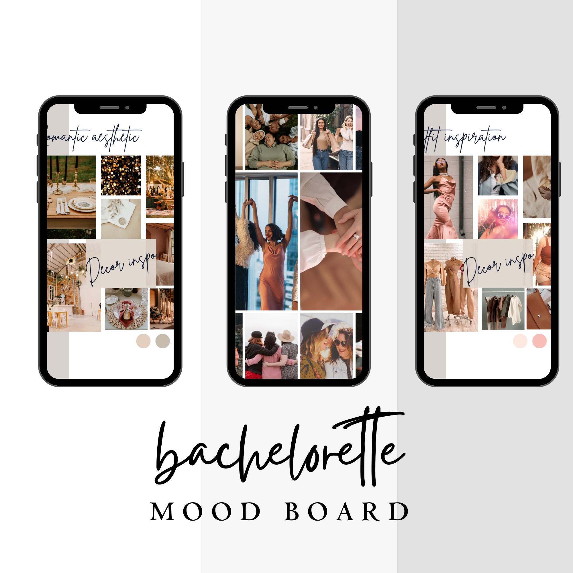 Bachelorette Itinerary Template for Mobile, Weekend Itinerary, Digital ...